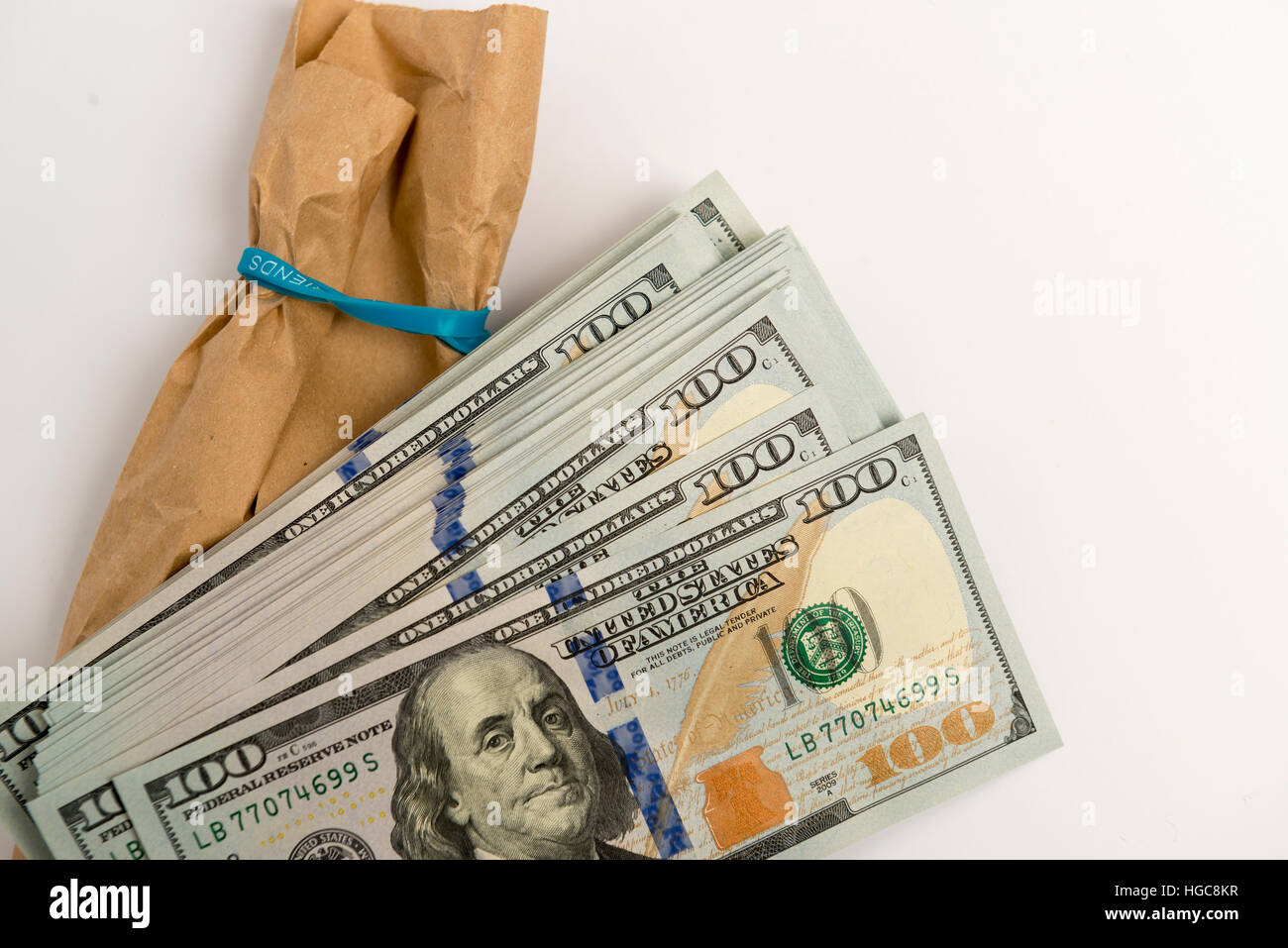 Envelope one hundred dollar banknote hi-res stock photography and ...