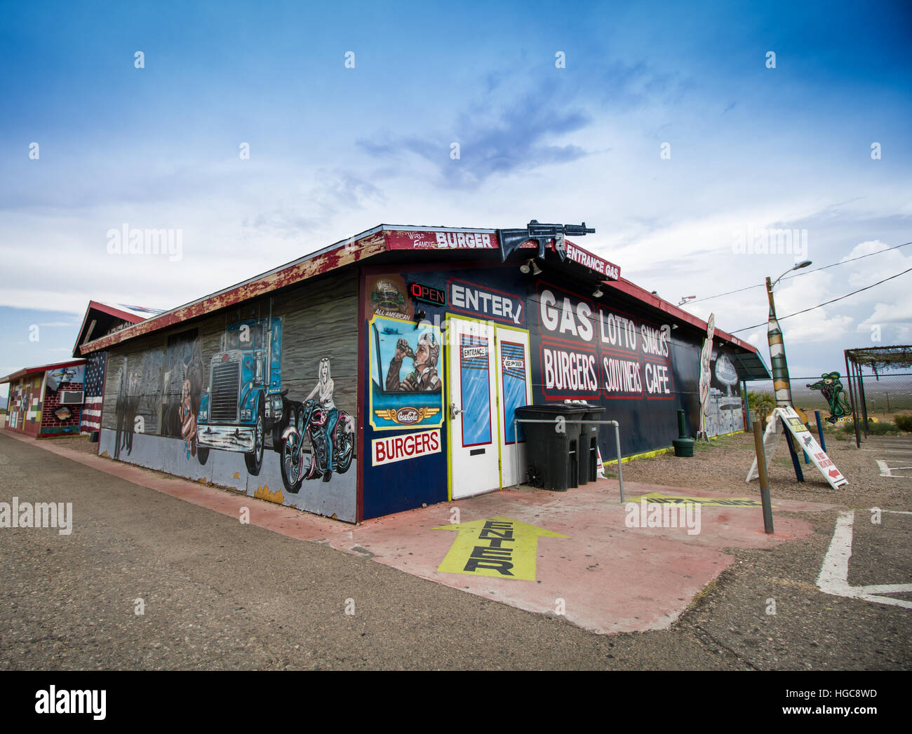 Rustic Gas Station Stock Photo - Alamy