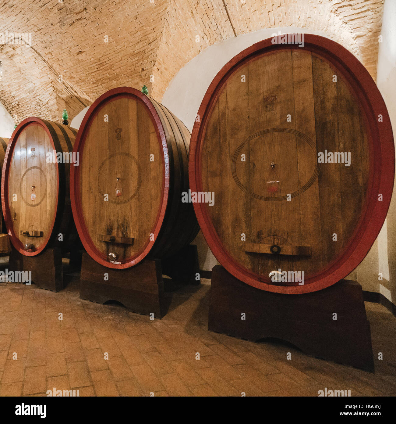 Barrels wine in underground hi-res stock photography and images - Alamy
