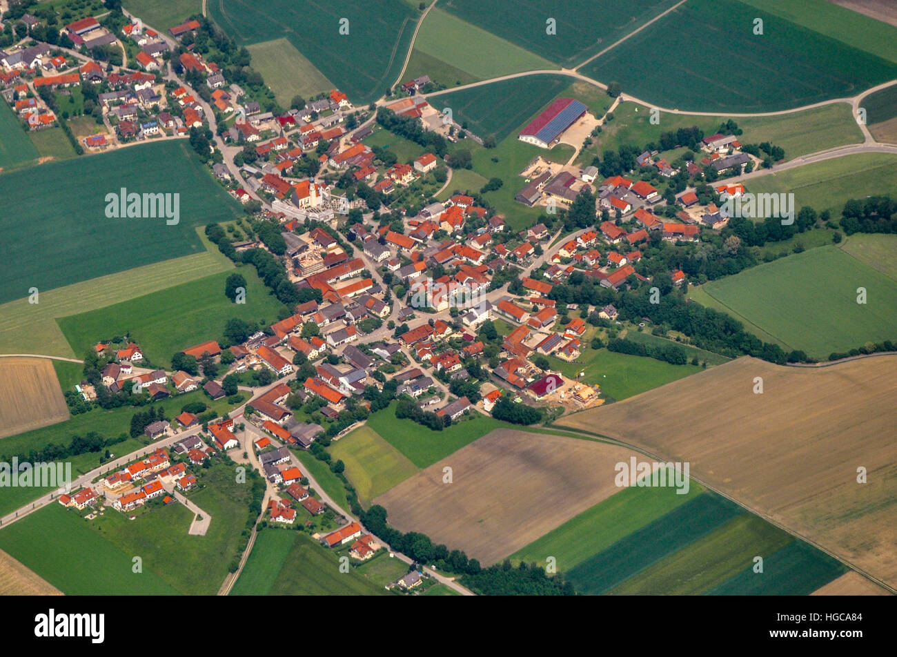 Aerial view of purlieus of Munich, Germany Stock Photo - Alamy
