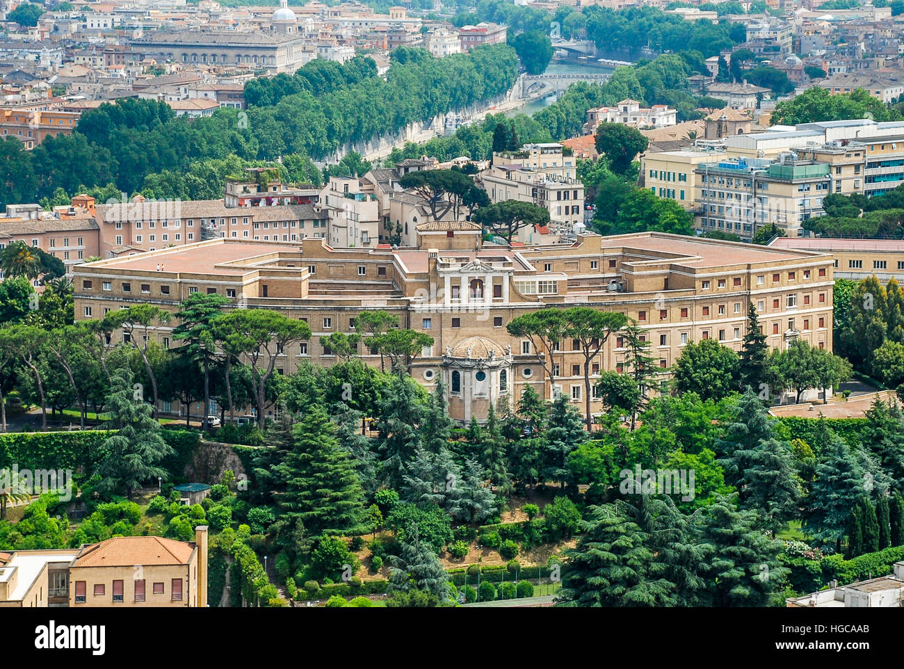 Aerial view of the buildings and streets from the roof point of The ...