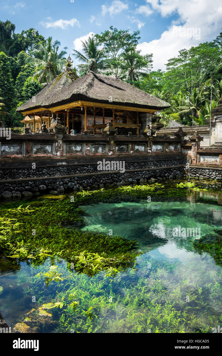 Balinese water temple "Tirta Empul" near Ubud, Indonesia Stock Photo ...