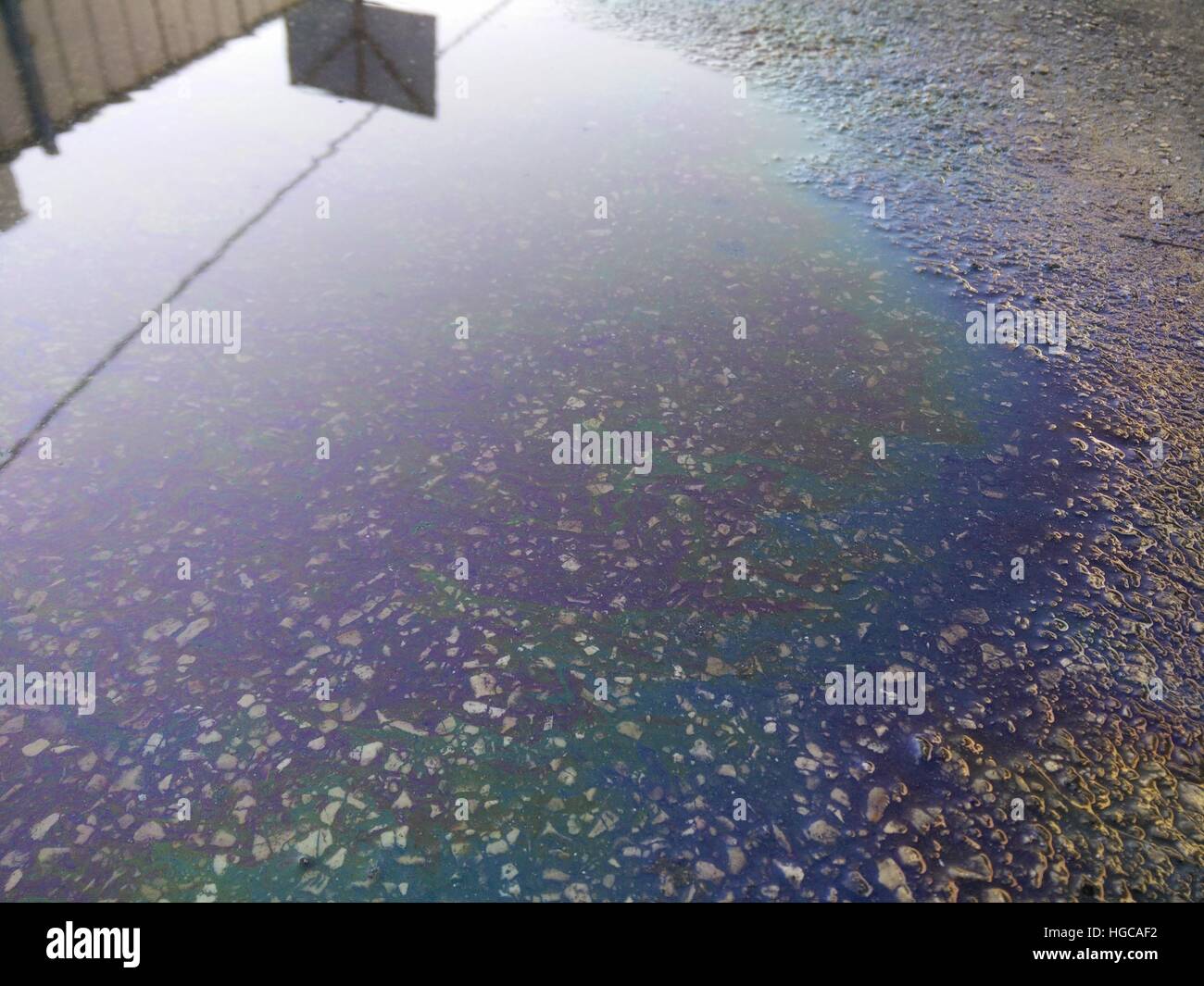Oil Spill On Asphalt High Resolution Stock Photography and Images - Alamy