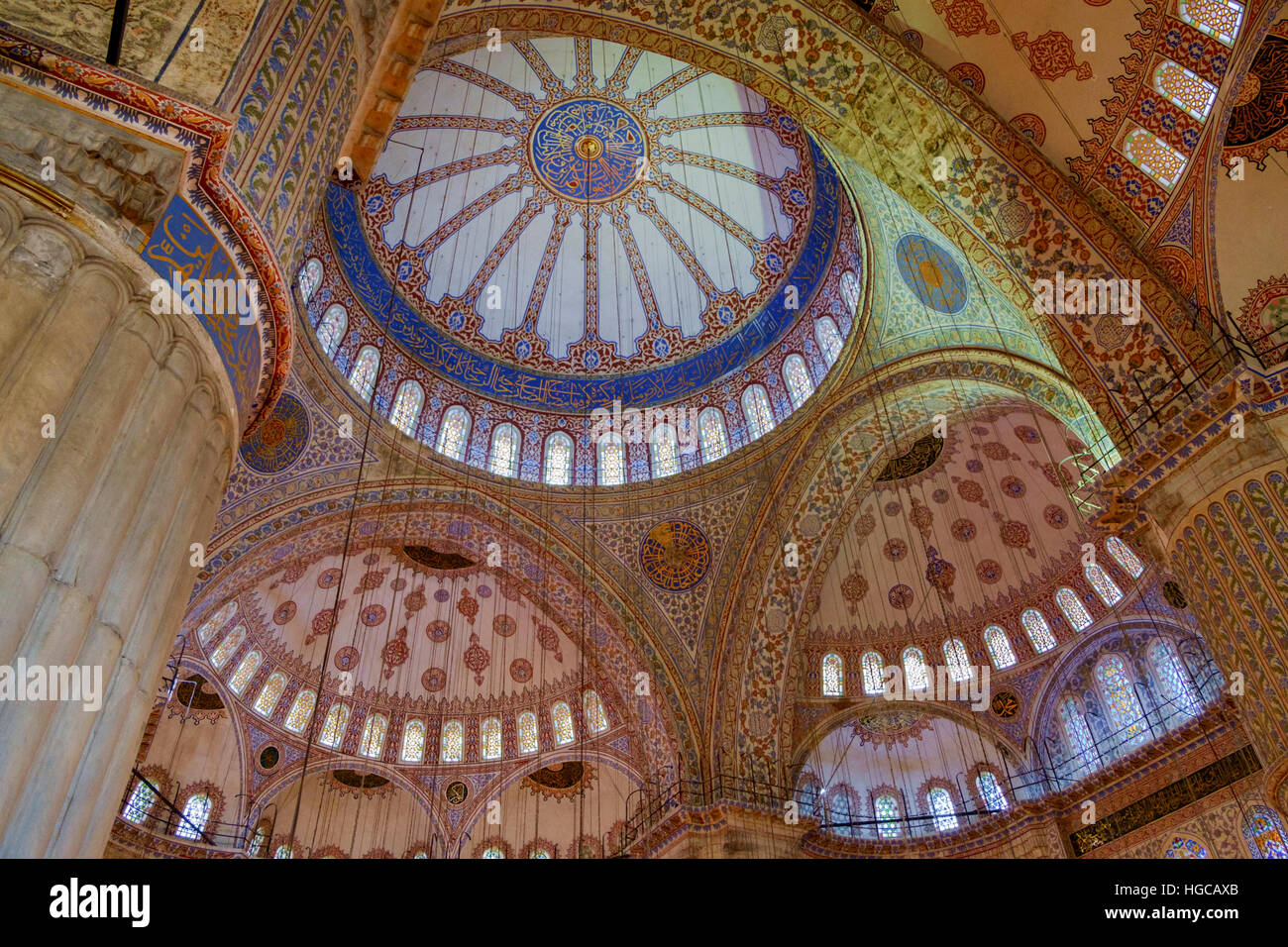 Ceiling of the Blue Mosque, Istanbul Stock Photo - Alamy