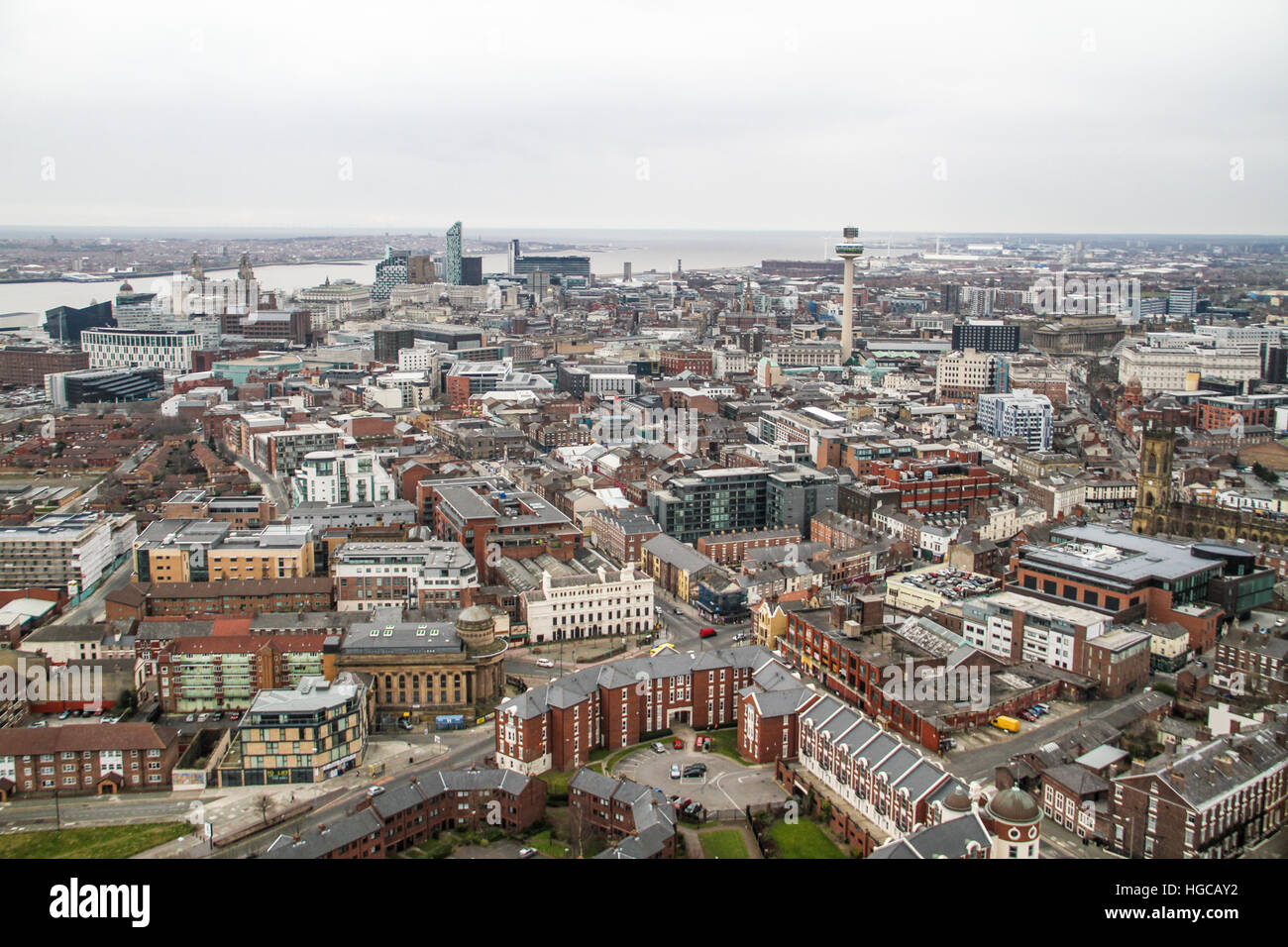 Panorama view of Liverpool, Merseyside, United Kingdom Stock Photo - Alamy