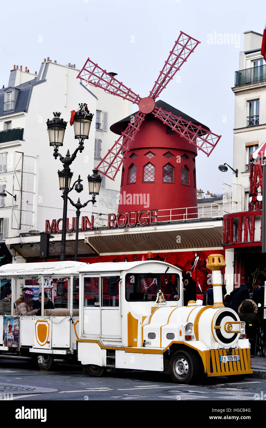 Little train of Montmartre, Pigalle, Paris, France Stock Photo - Alamy