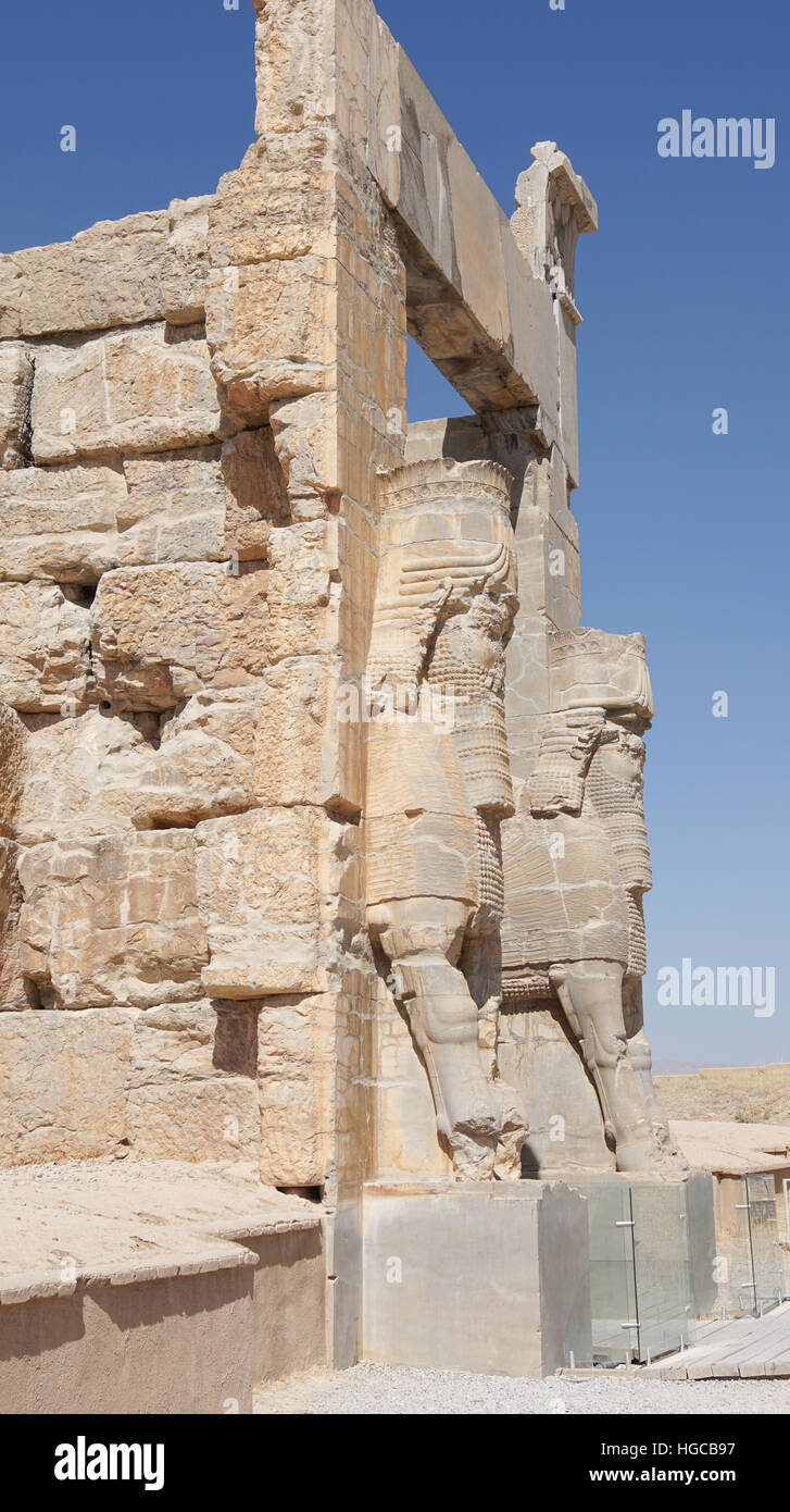 PERSEPOLIS, IRAN - OCTOBER 6, 2016: Impressions of the historical site ...