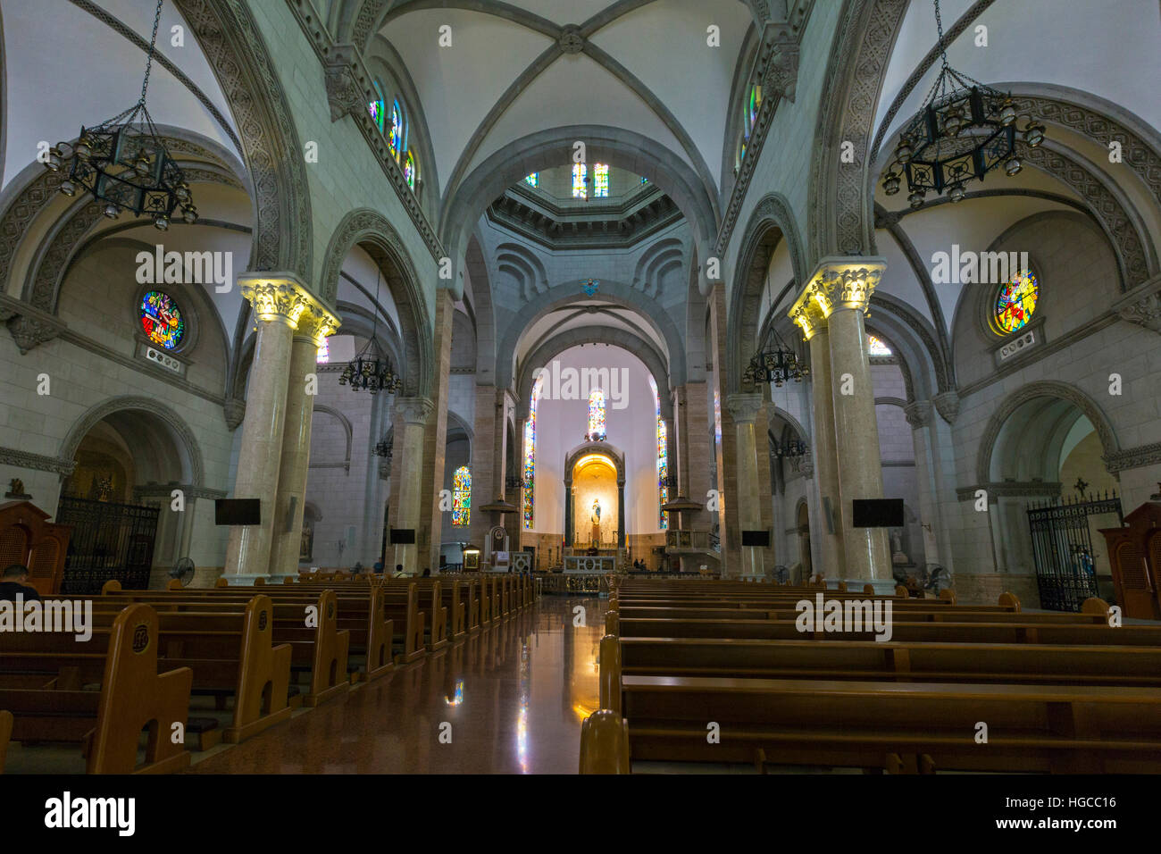 Manila cathedral interior, Intramuros, Philippines Stock Photo - Alamy