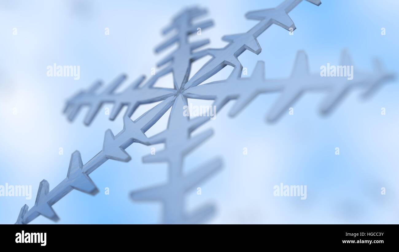 Snowflake Close Up Stock Photo - Alamy