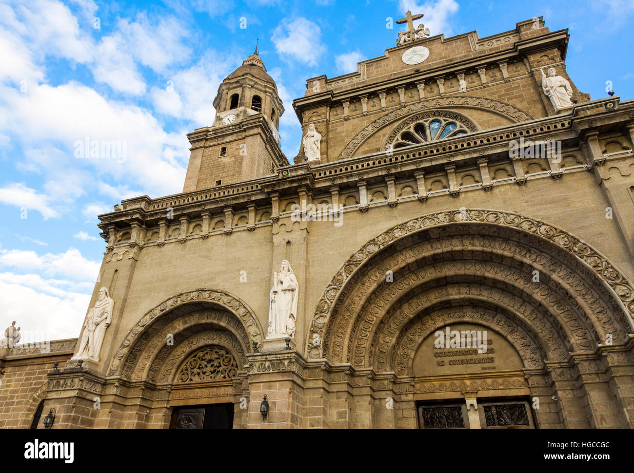 Manila cathedral, Intramuros, Philippines Stock Photo - Alamy