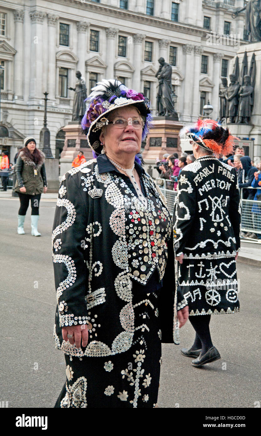 Pearly Queen, London’s New Year Day Parade Stock Photo - Alamy