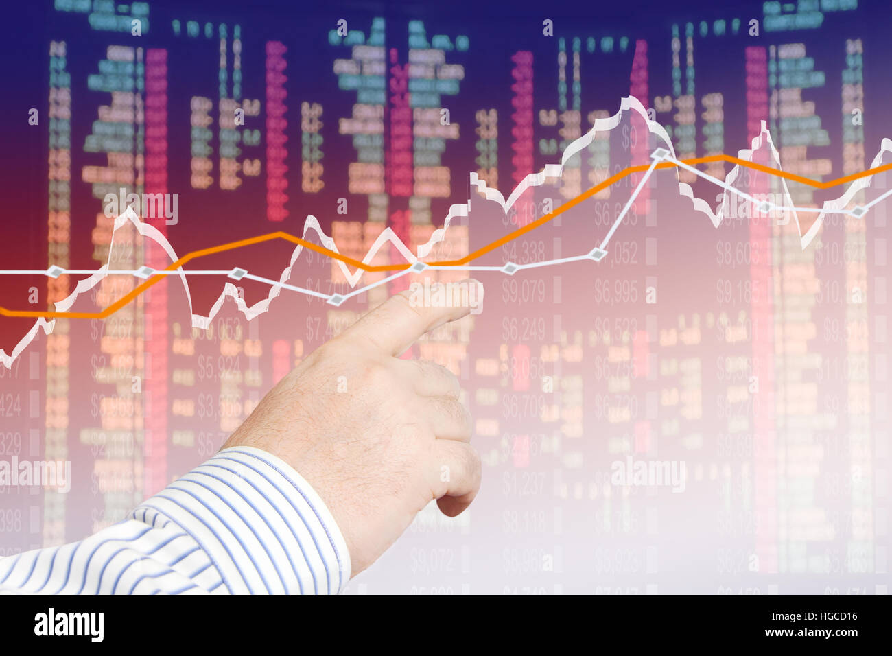 Analyzing chart graph on hi-res stock photography and images - Alamy