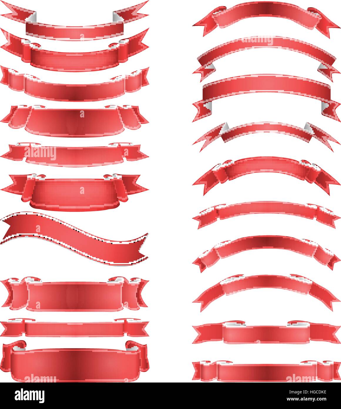 vector ribbons set Stock Vector Image & Art - Alamy