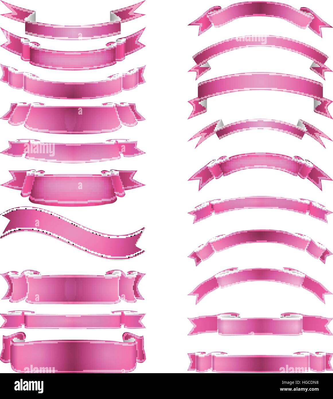 vector ribbons set Stock Vector Image & Art - Alamy