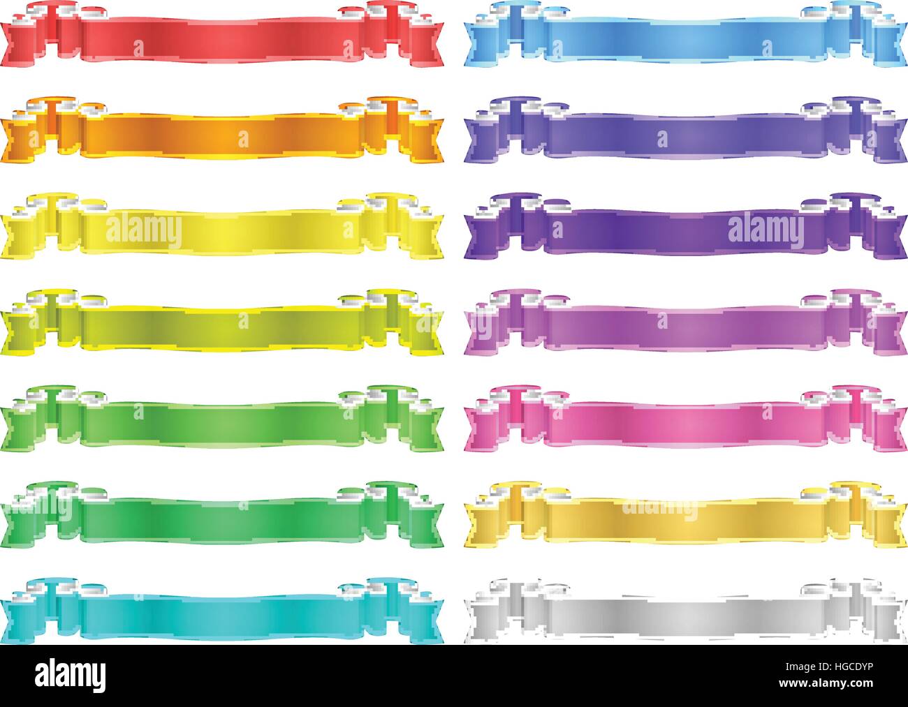 vector ribbons set Stock Vector Image & Art - Alamy