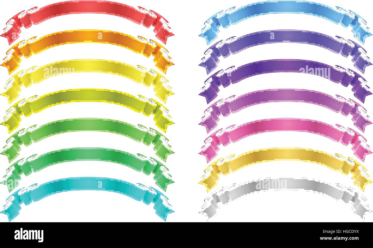 vector ribbons set Stock Vector Image & Art - Alamy