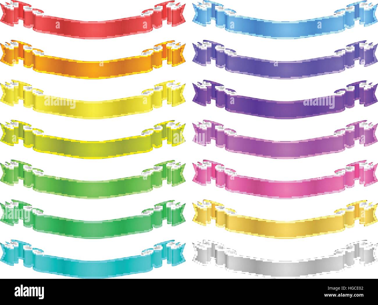 vector ribbons set Stock Vector Image & Art - Alamy
