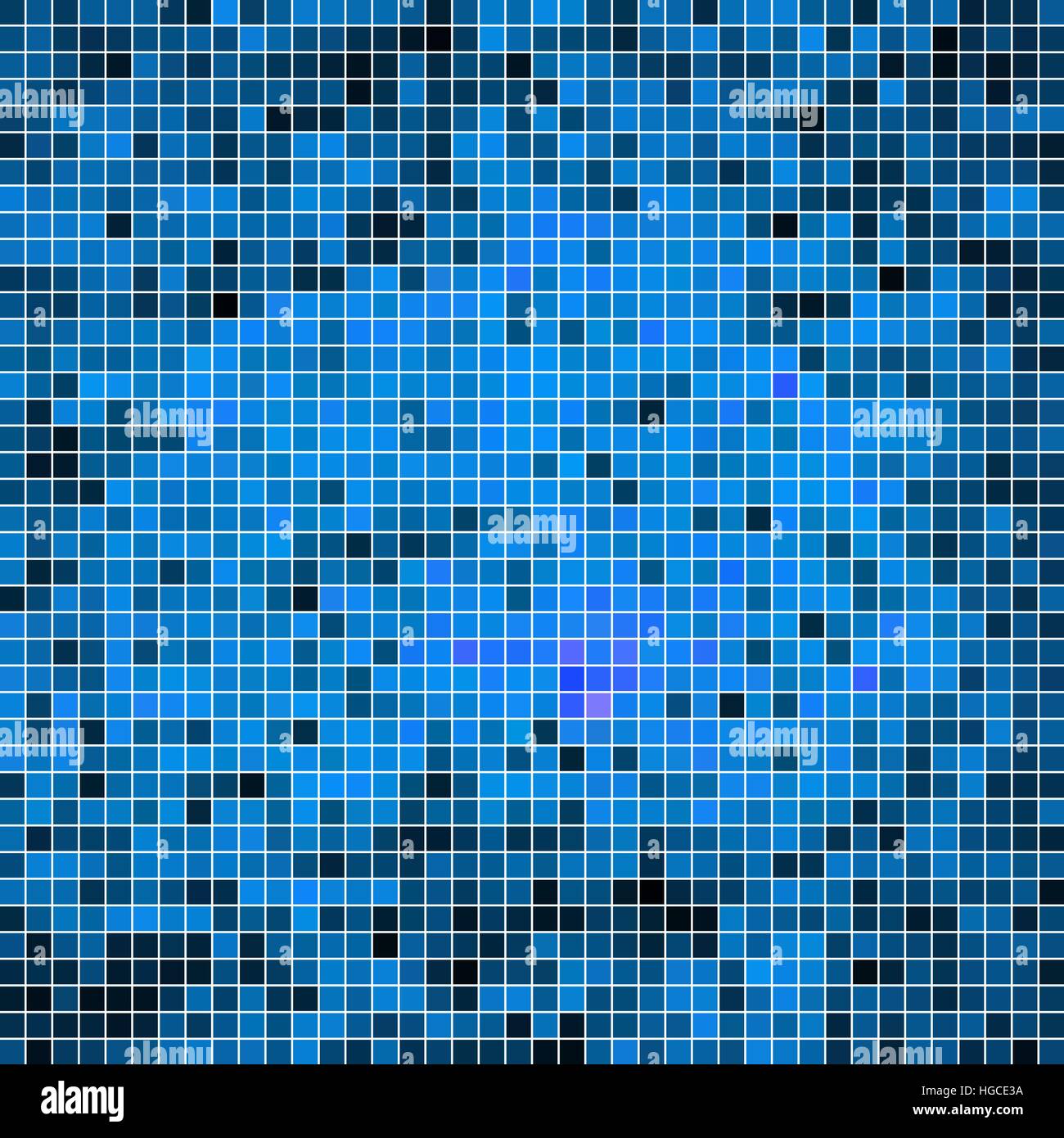 abstract vector square pixel mosaic background - blue Stock Vector ...