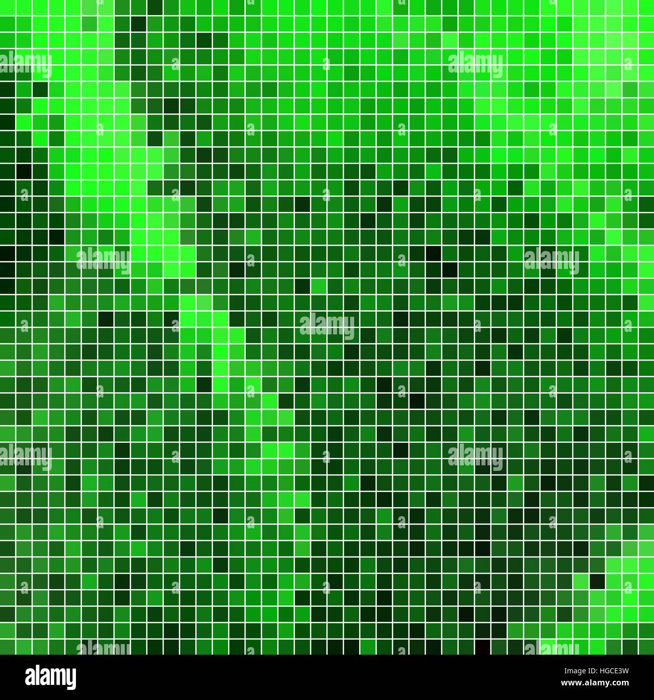 abstract vector square pixel mosaic background - green Stock Vector ...