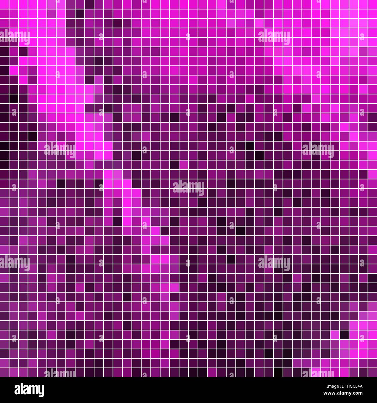 abstract vector square pixel mosaic background - purple and violet ...