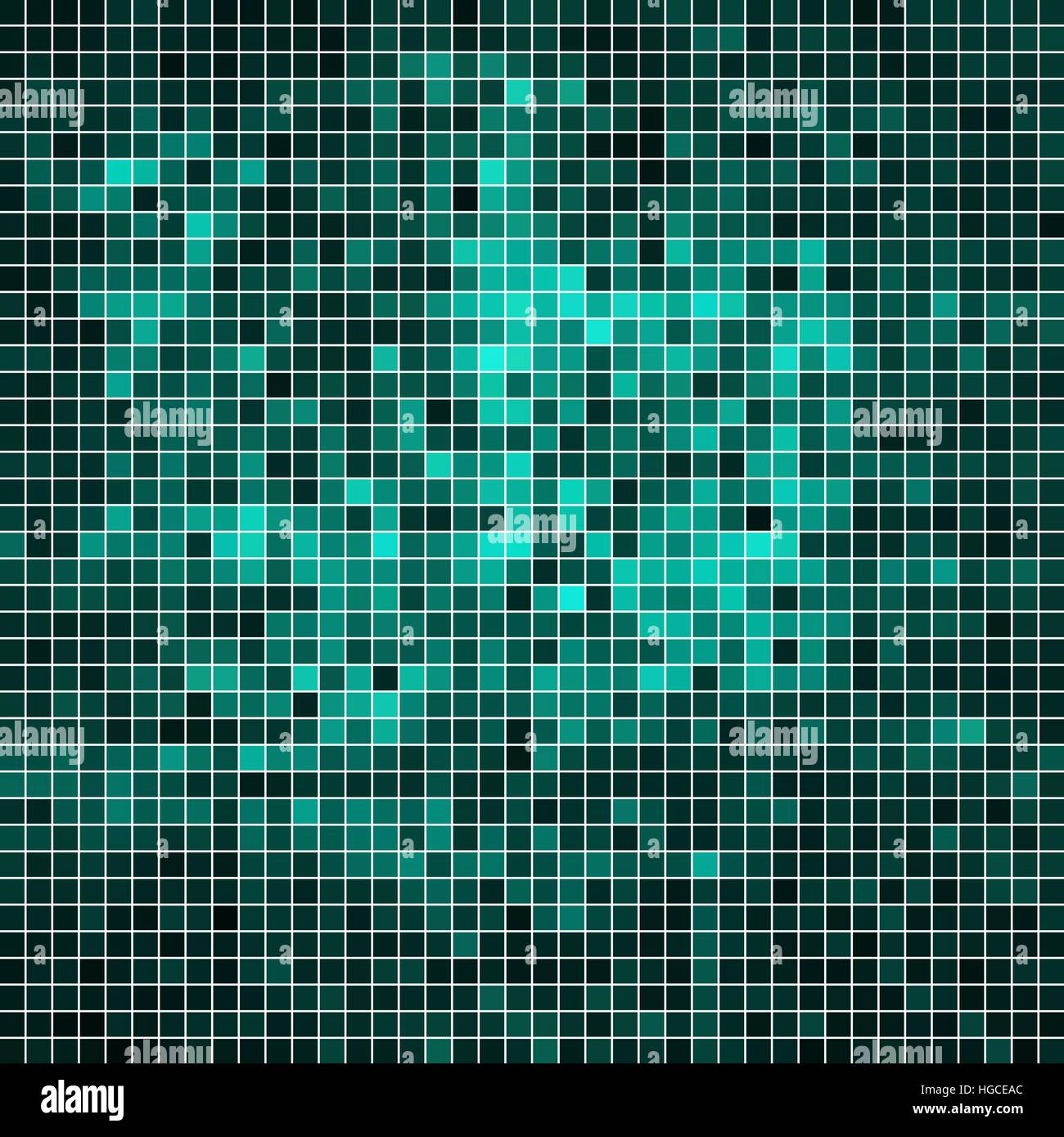 Teal color square mosaic vector hi-res stock photography and images - Alamy
