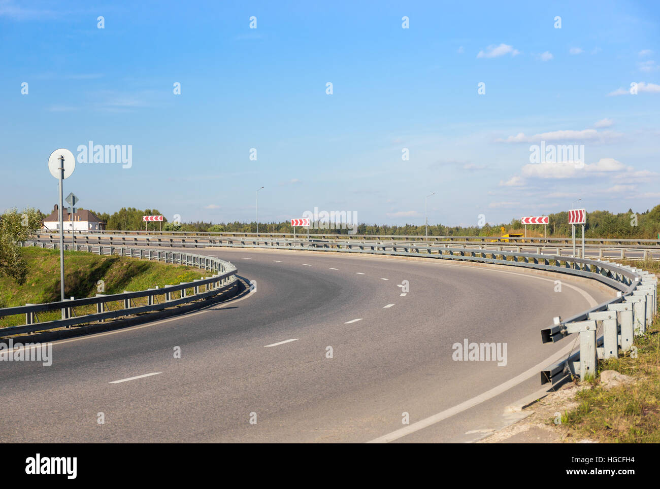 Turn roadway hi-res stock photography and images - Alamy
