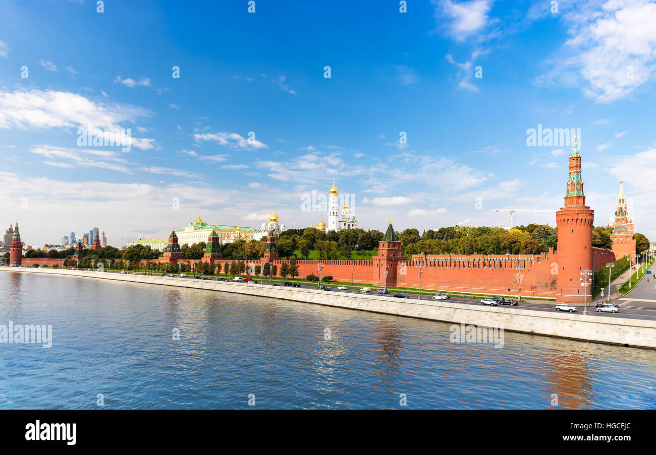 Panoramic view of the Kremlin in Moscow Stock Photo - Alamy