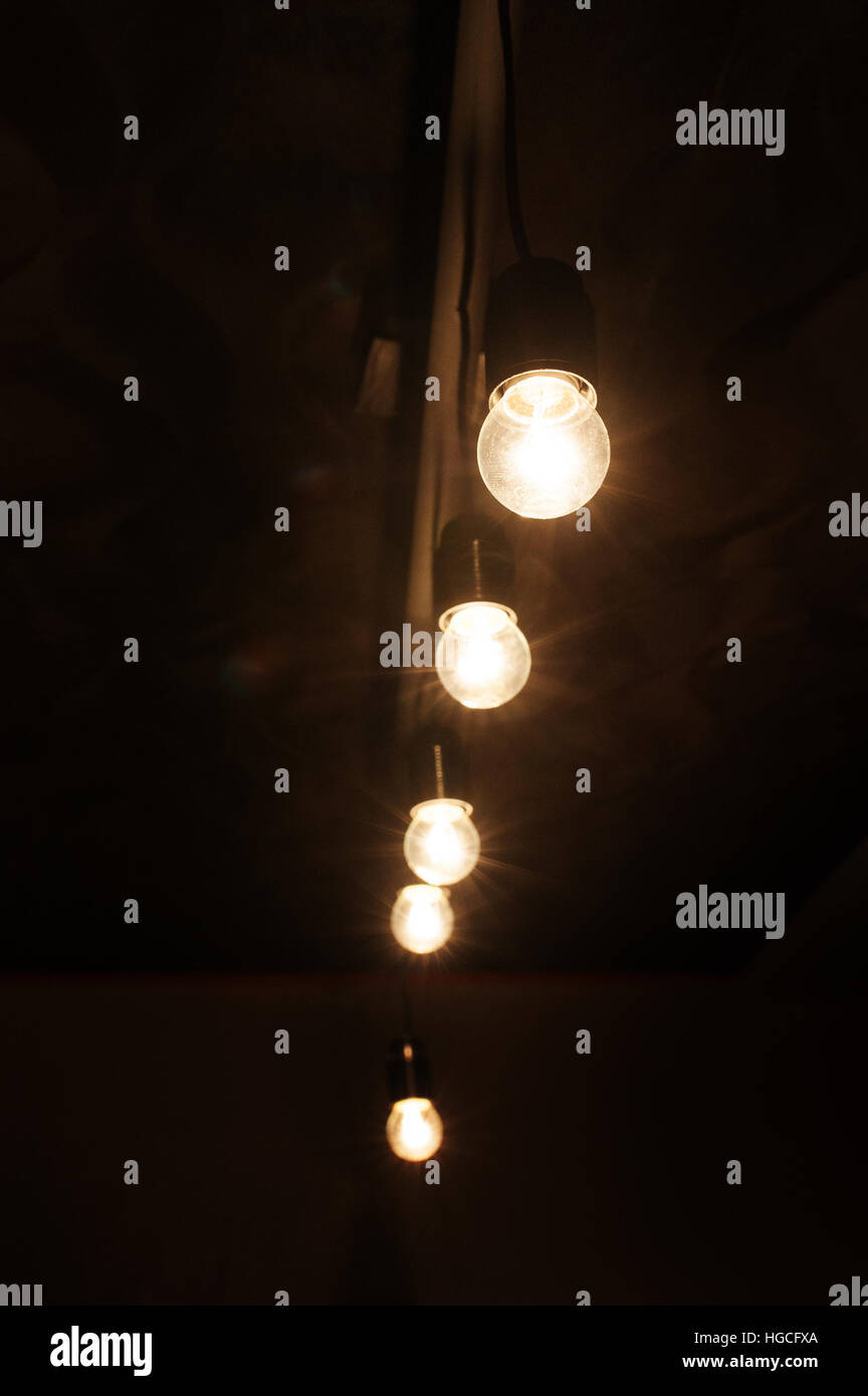 Lamp In A Dark Room