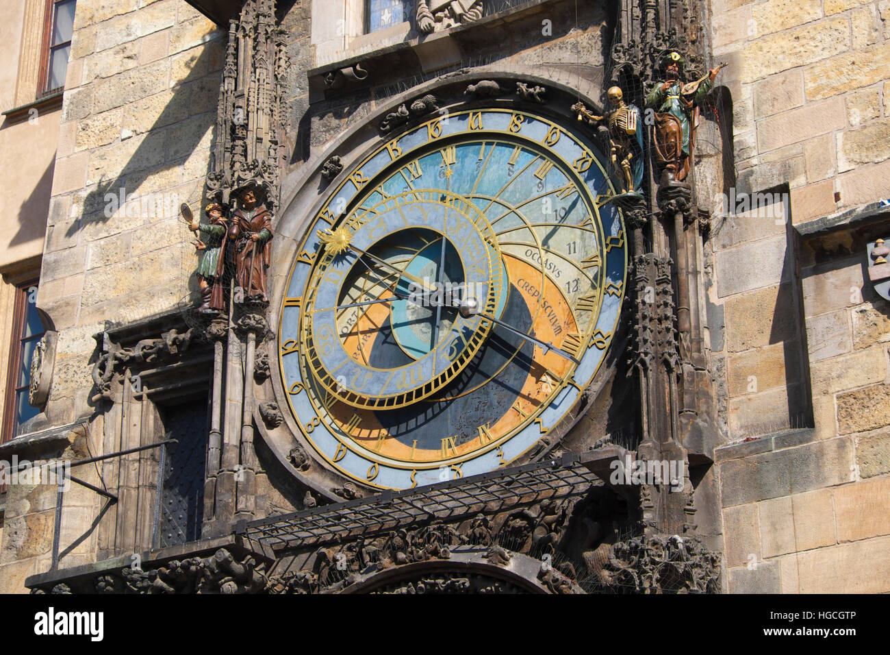 Astronomical clock in Prague's old town square Stock Photo - Alamy