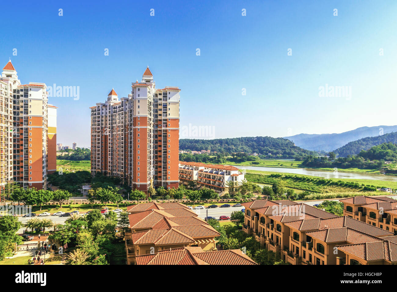 The location of modern high-end residential district Stock Photo - Alamy
