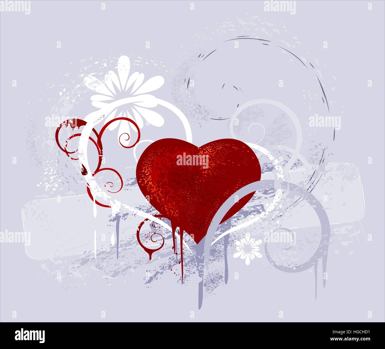 Heart symbol drawn spray paint Stock Vector Images - Alamy
