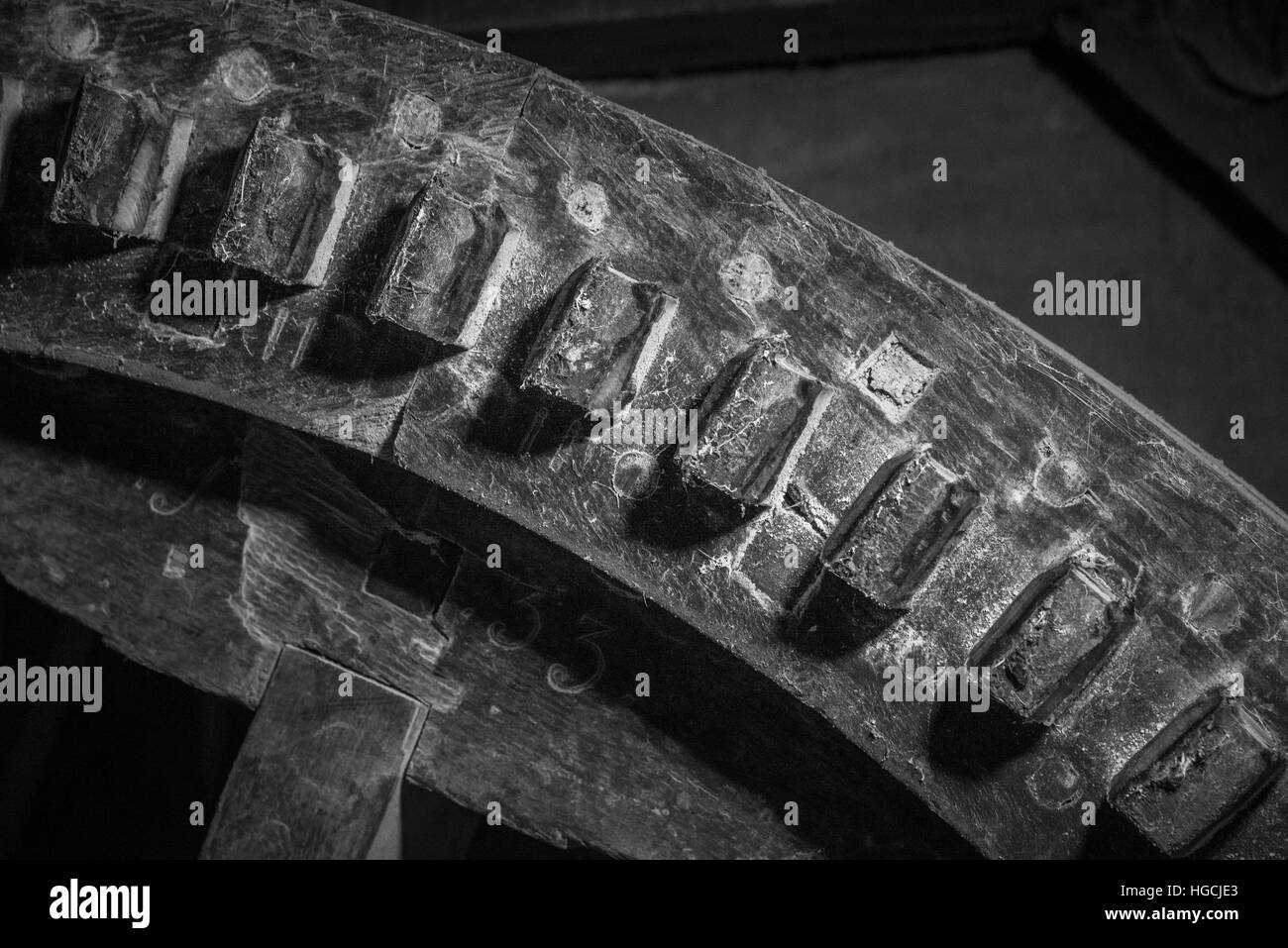 Mill wheel details Stock Photo - Alamy