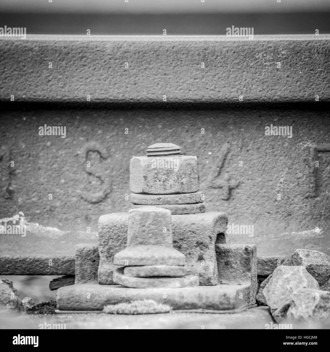 Black metal rails hi-res stock photography and images - Alamy