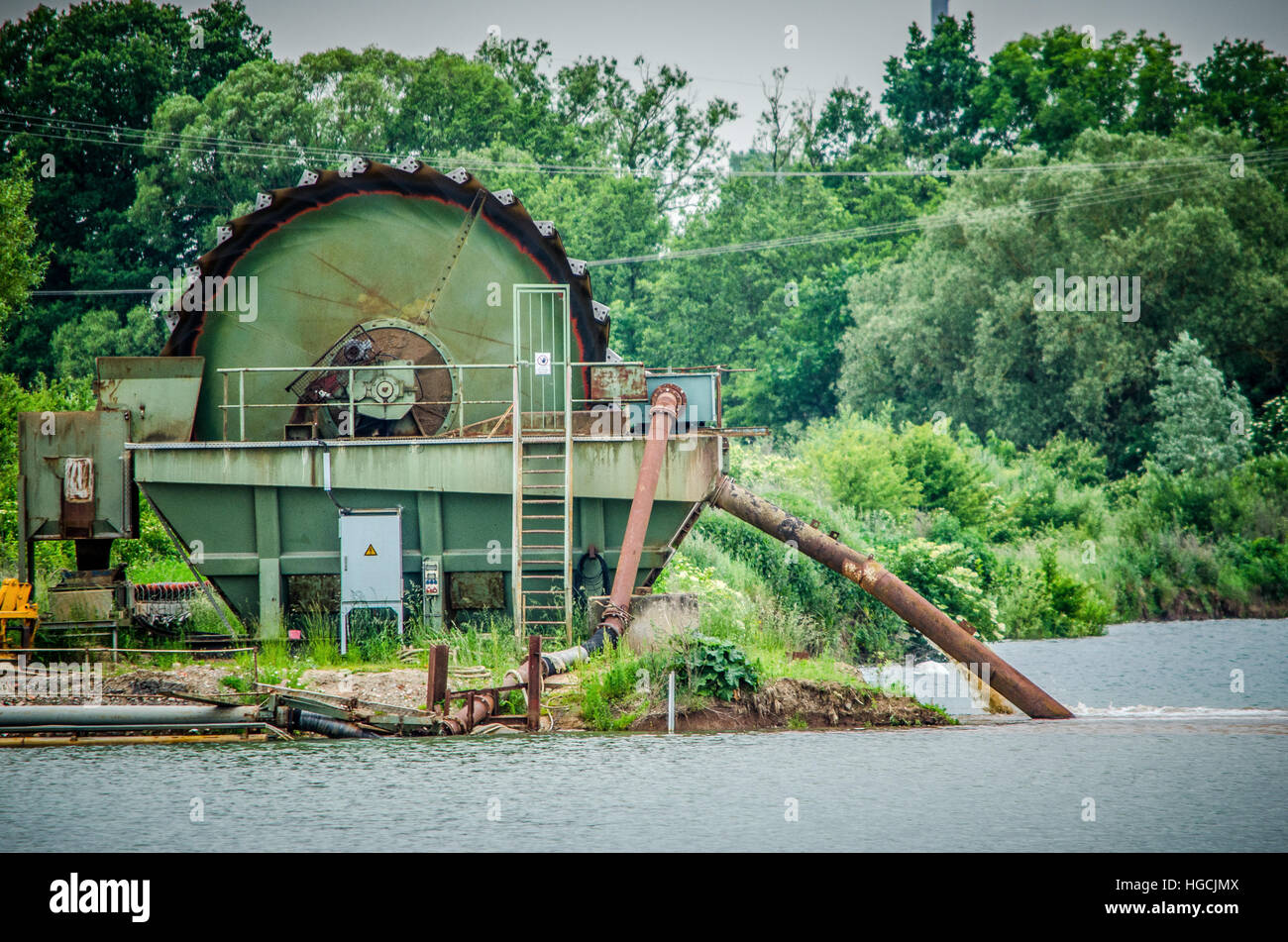 Industrial machine in nature Stock Photo - Alamy