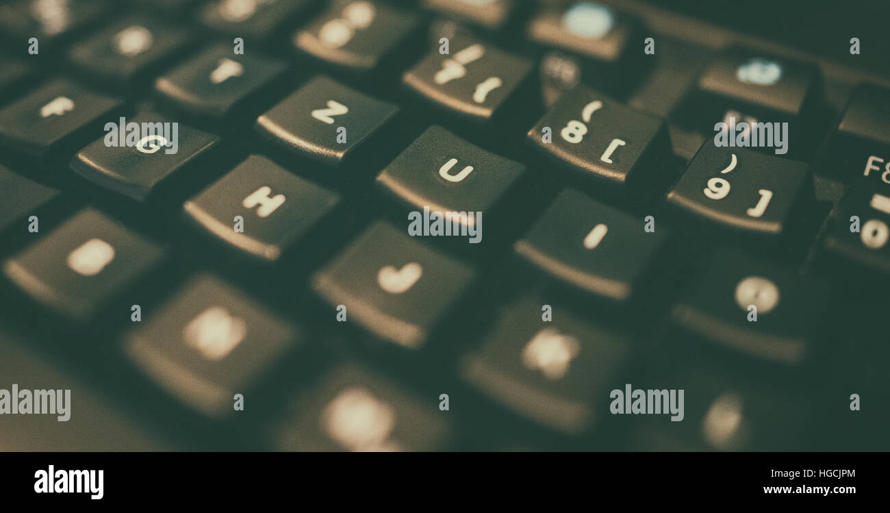 Black keyboard keys background with white letters hi-res stock ...