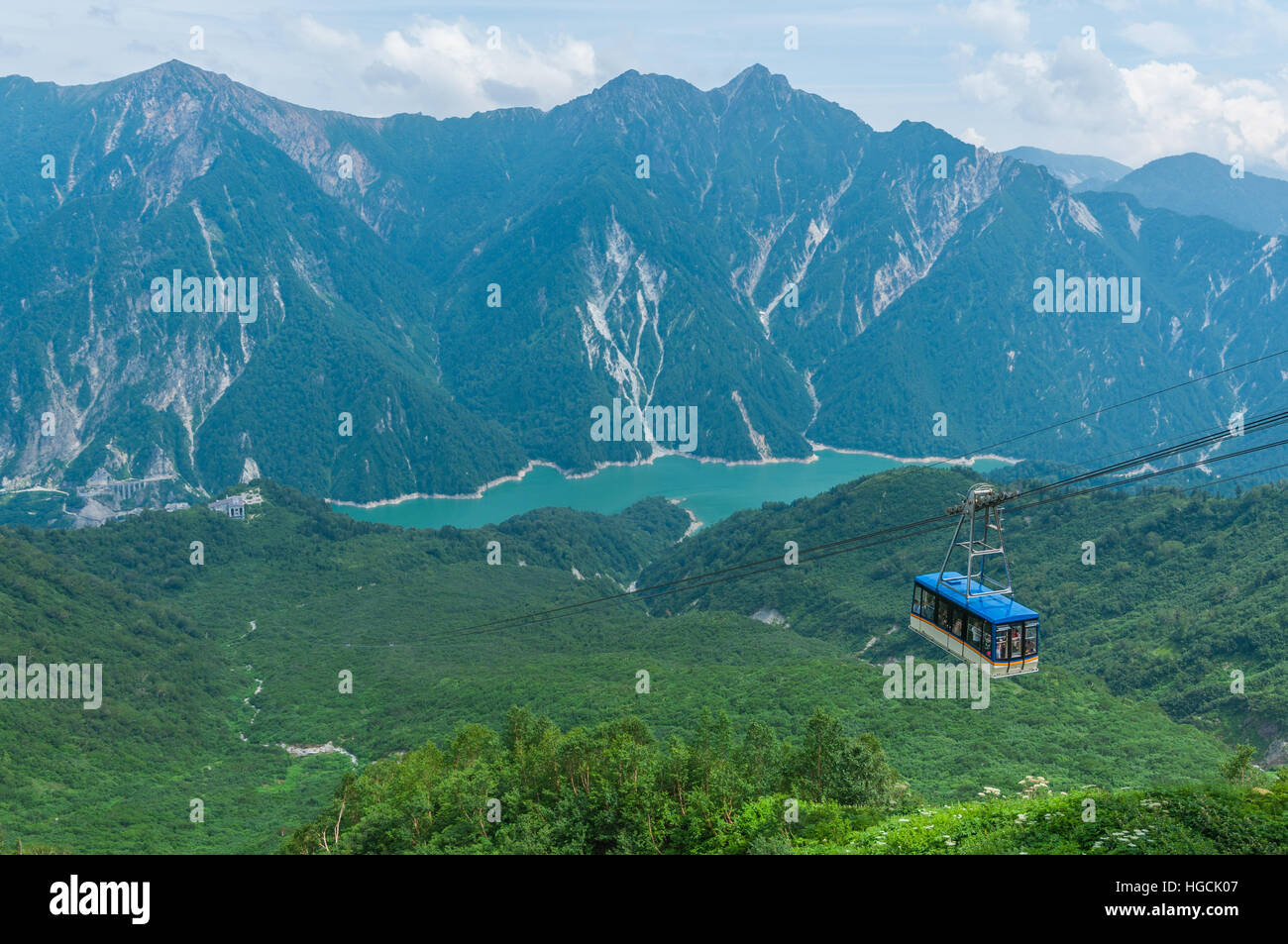 Panoramic view of Kurobe dam,Kurobe Alpine Route ,Japan Stock Photo - Alamy