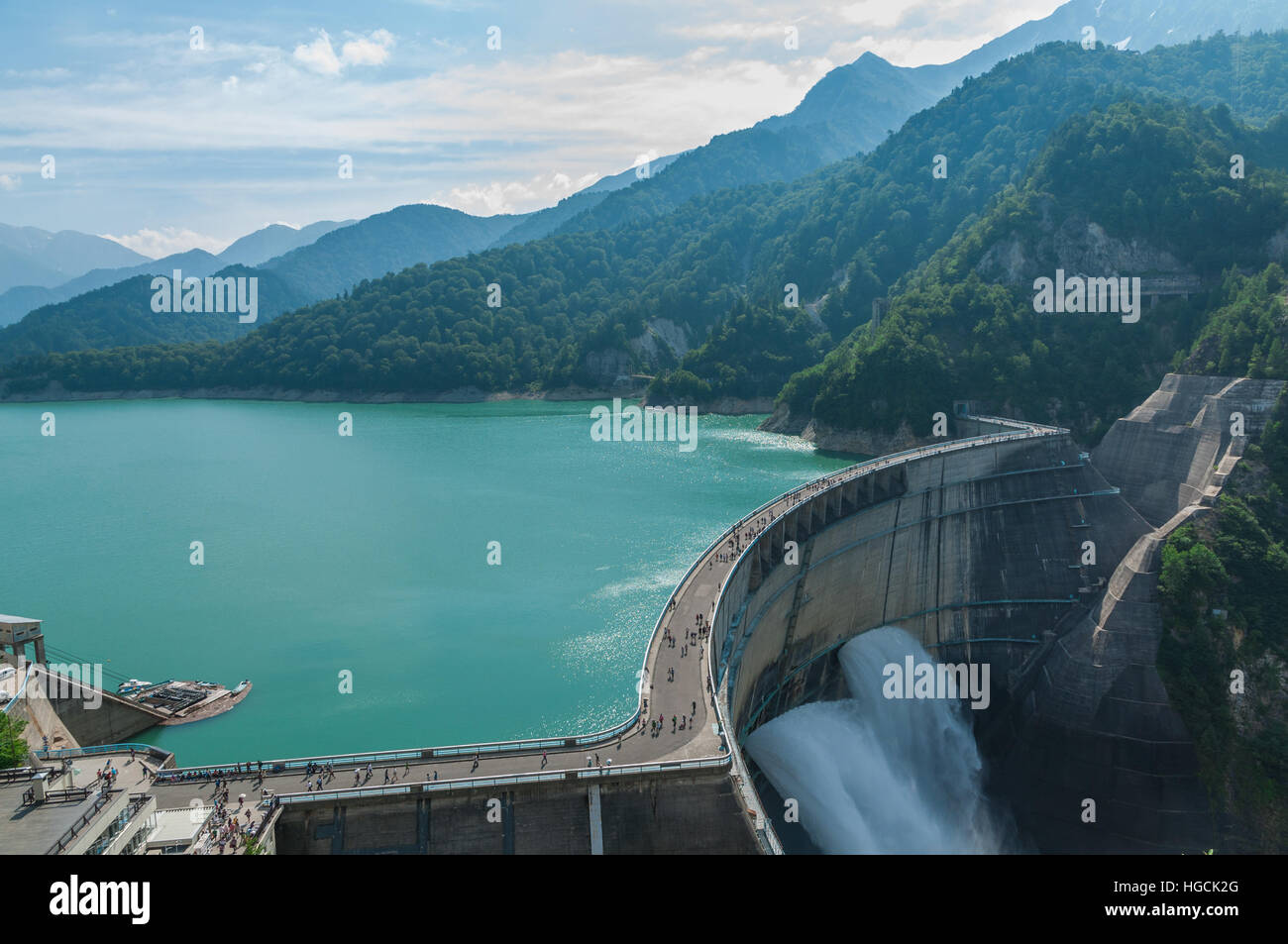 Kurobe dam,Tateyama Kurobe Alpine Route ,Japan Stock Photo - Alamy