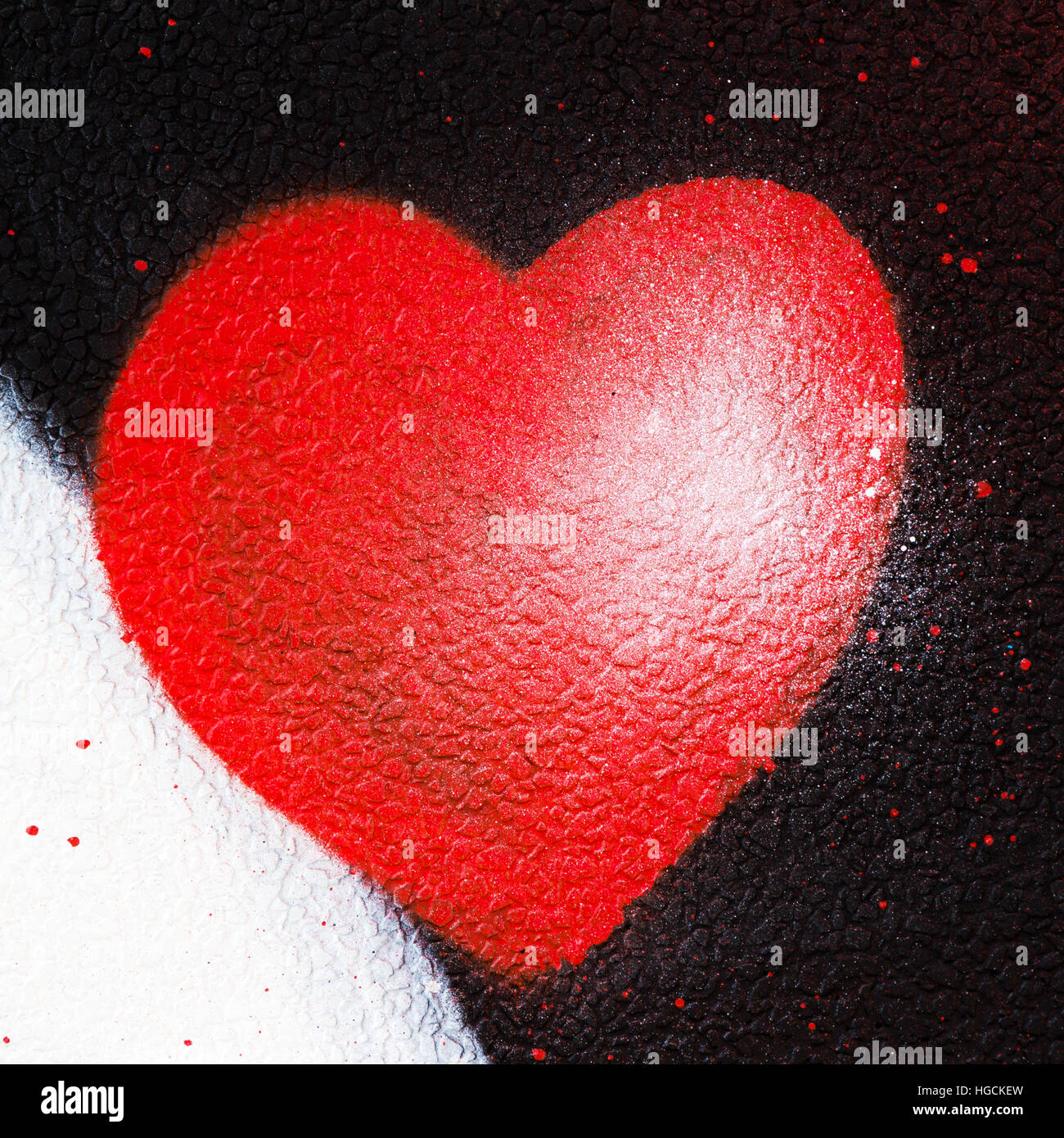 Painted heart graffiti hi-res stock photography and images - Alamy