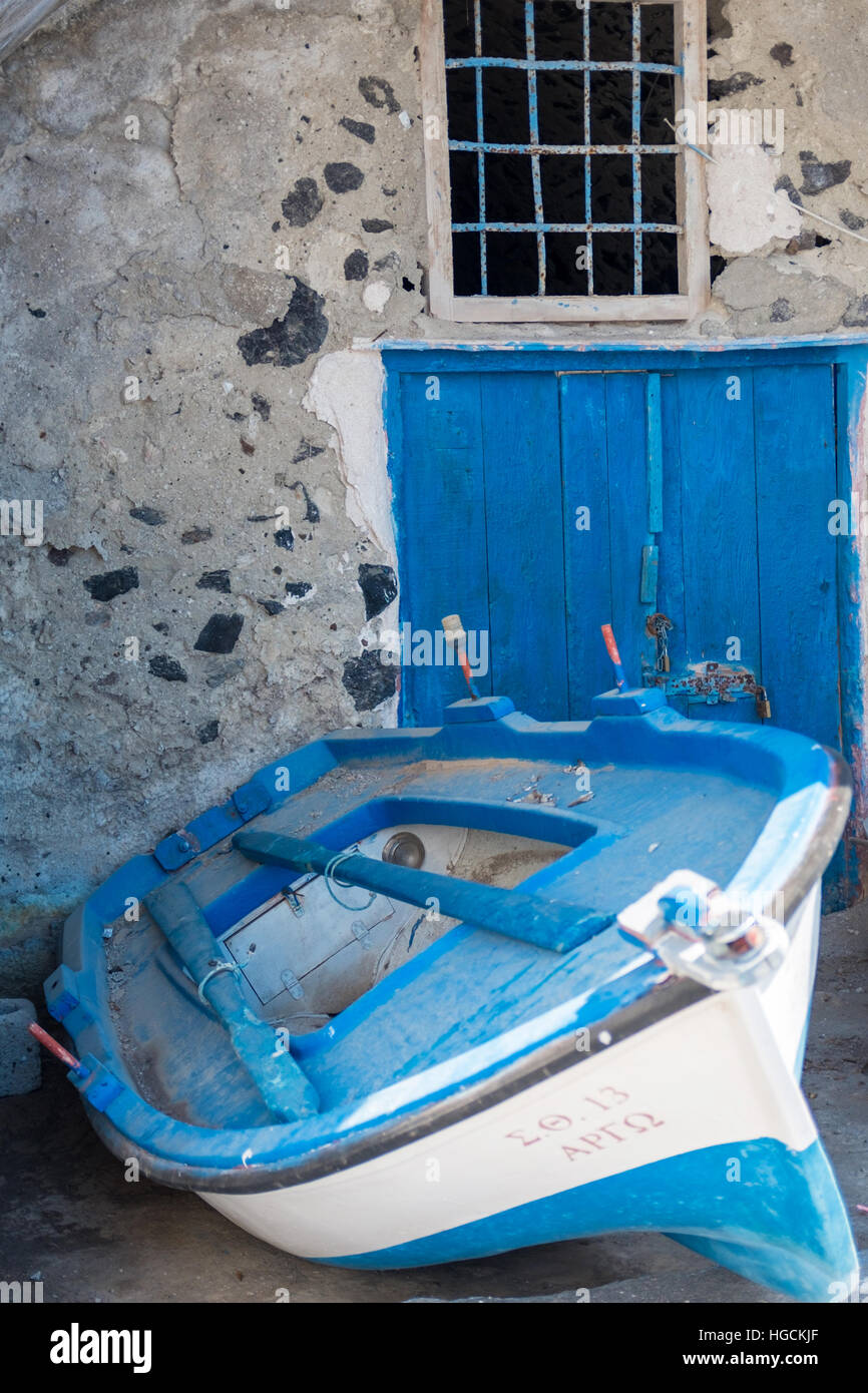 Old traditional greek rowing boat High Resolution Stock Photography and ...
