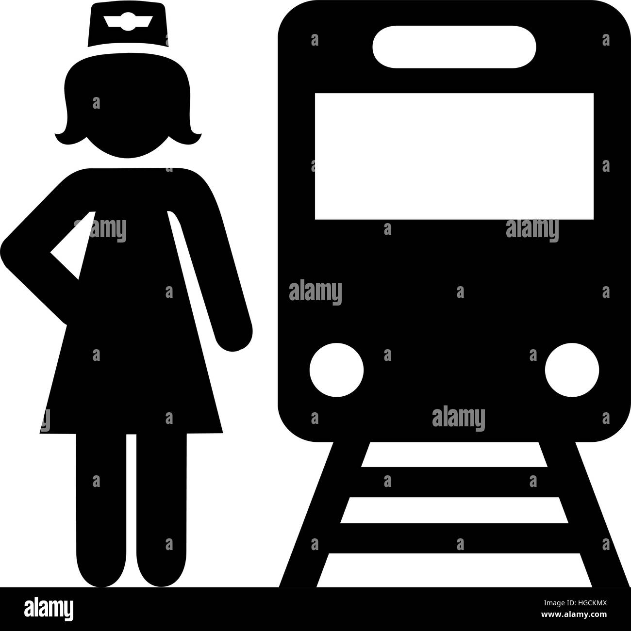 Train attendant icon Stock Vector Image & Art - Alamy