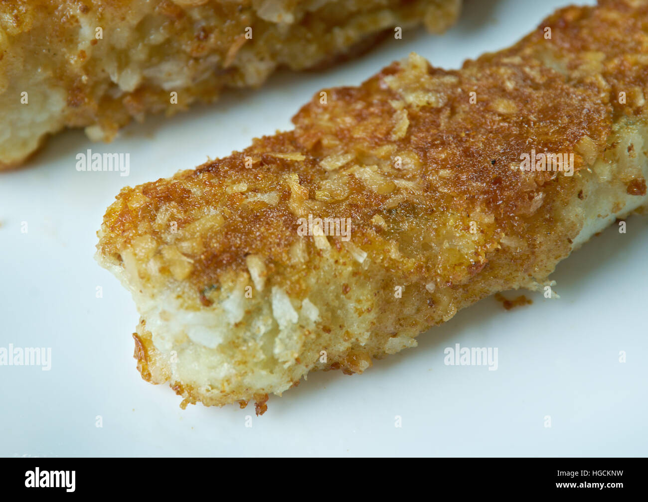 Crispy Almond Baked Fish Stock Photo - Alamy