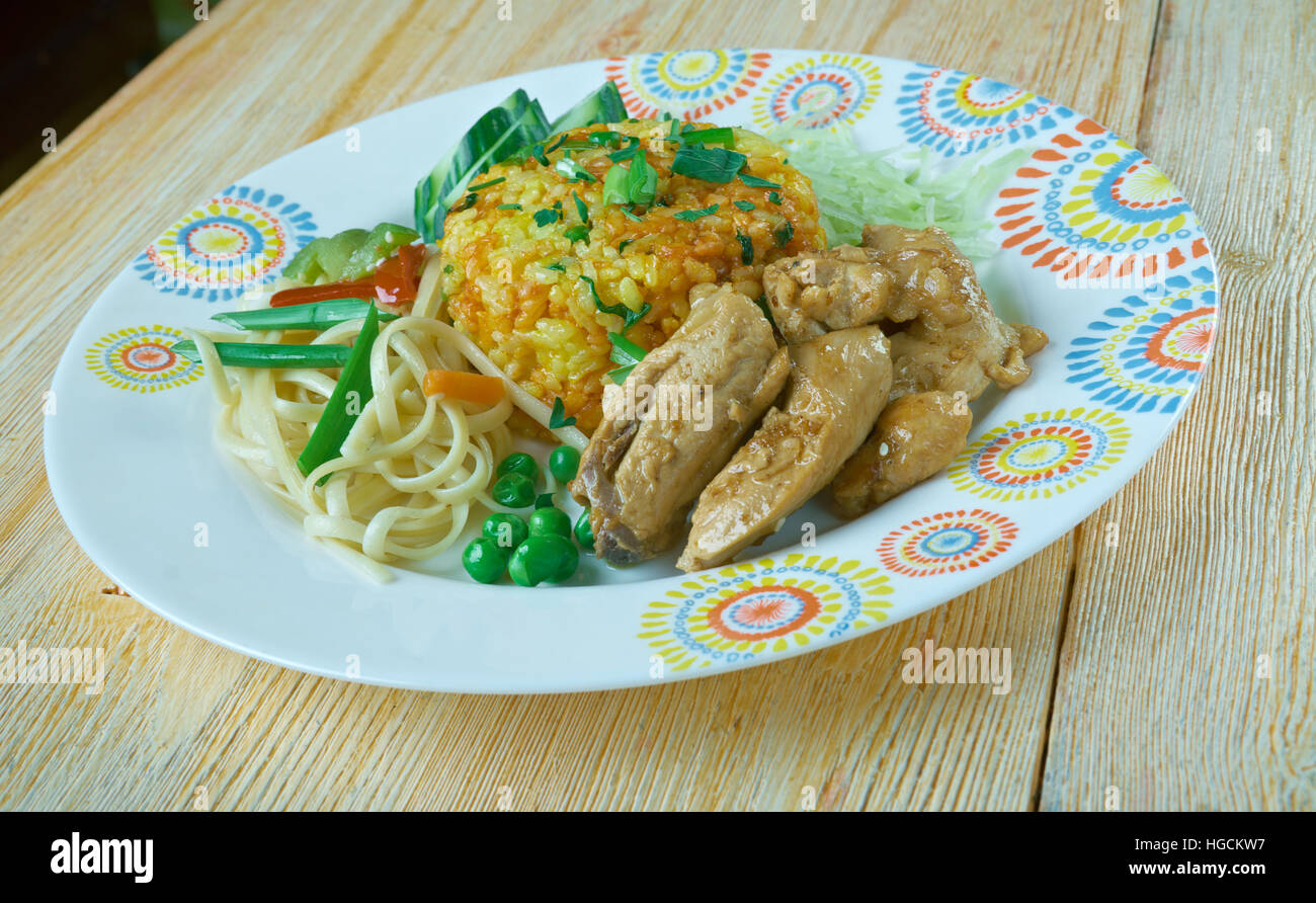 Khao khluk kapi Traditional Thai Fried Rice Stock Photo - Alamy