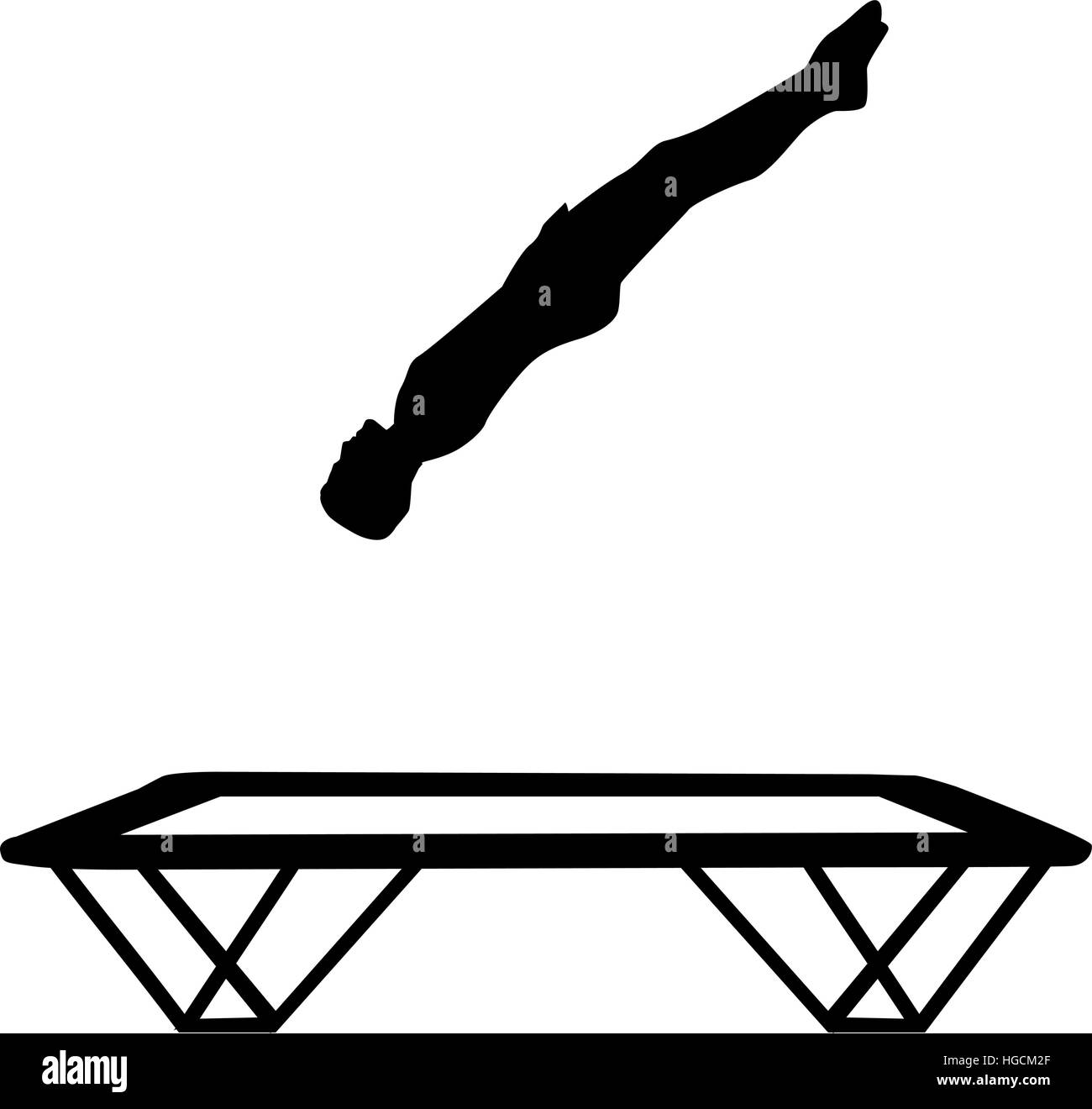 Trampolinist hi-res stock photography and images - Alamy