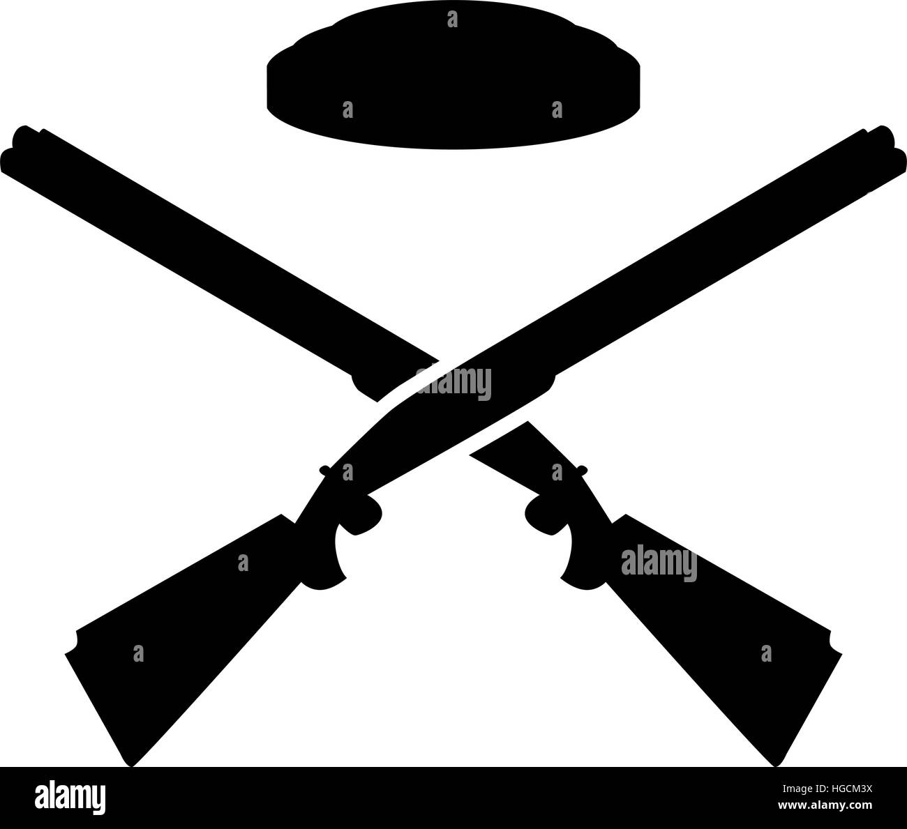 Gun crossed Black and White Stock Photos & Images - Alamy