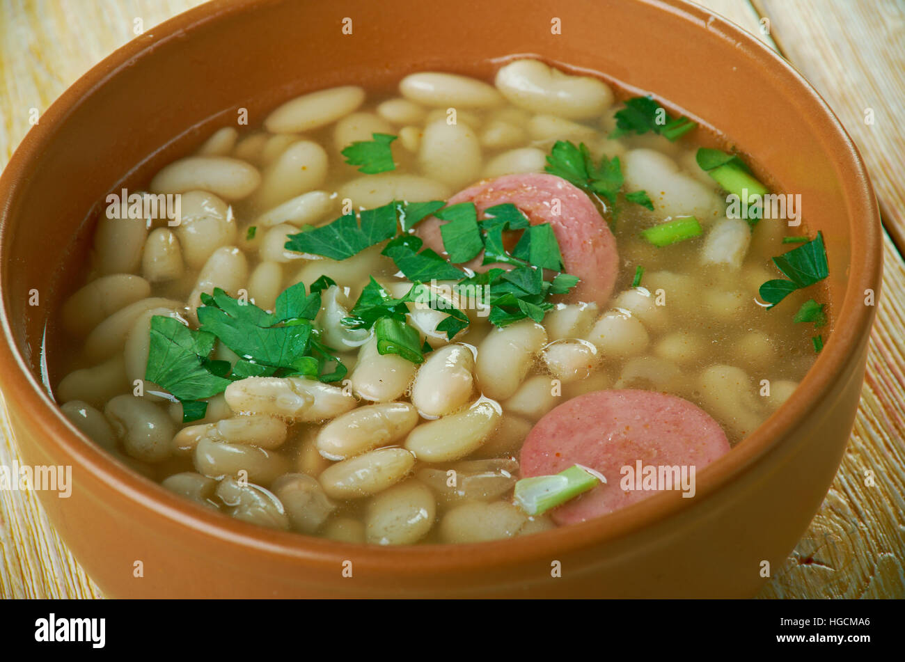Ciorba de Fasole - Romanian Bean Soup Stock Photo - Alamy