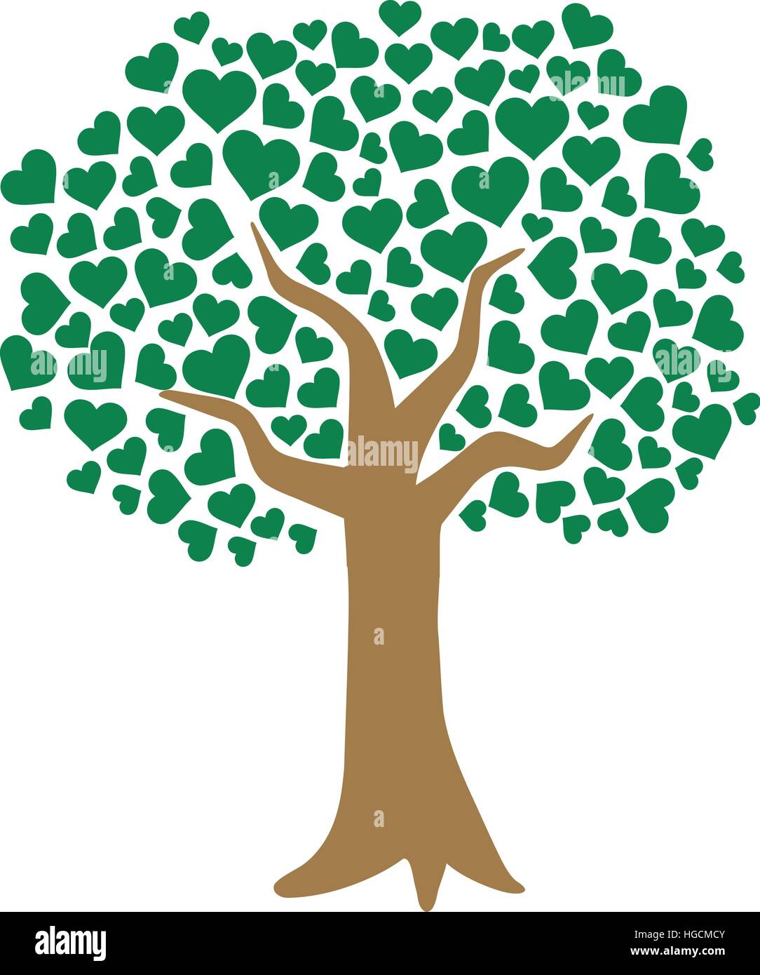 Heart Shaped Tree Clip Art