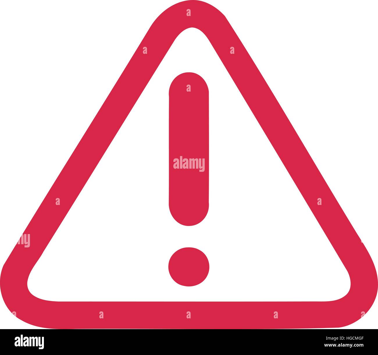 Exclamation mark in red warning sign Stock Vector Image & Art - Alamy