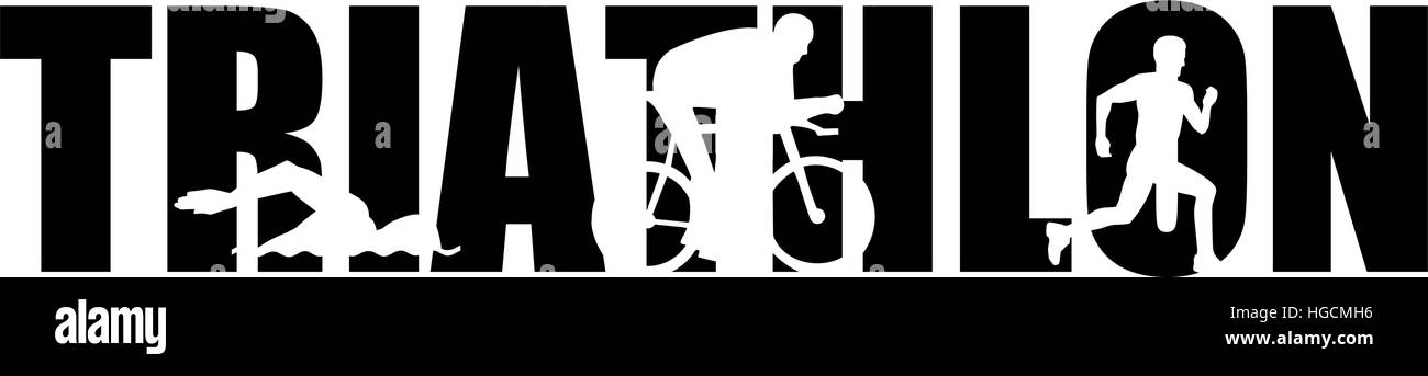 Triathlon vector vectors hi-res stock photography and images - Alamy