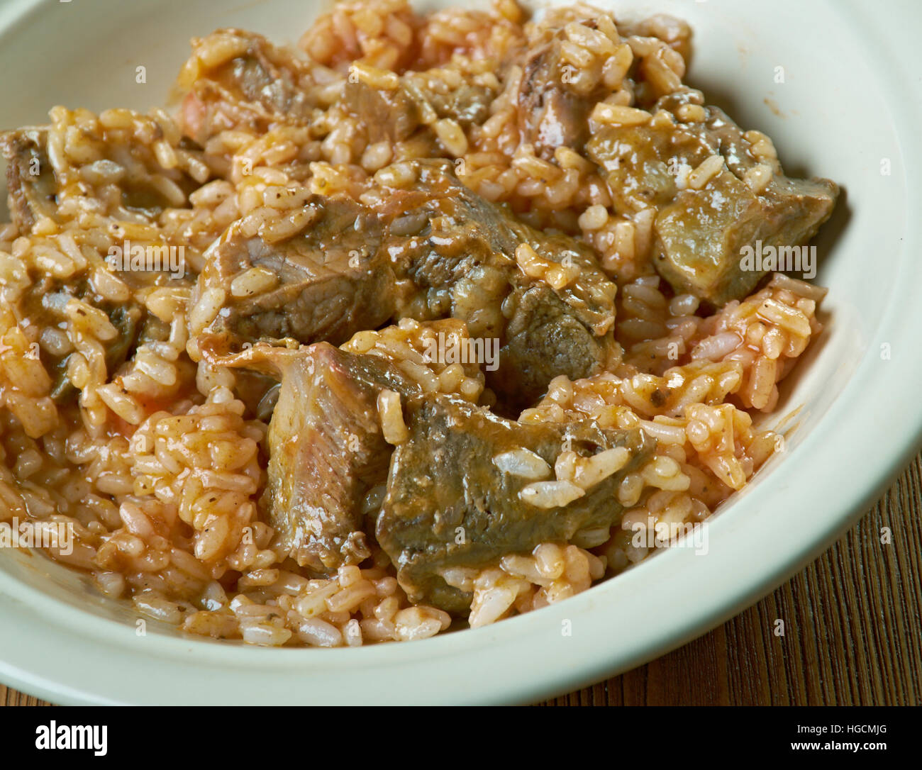 arroz de cabidela - Portuguese dish made with rabbit Stock Photo - Alamy