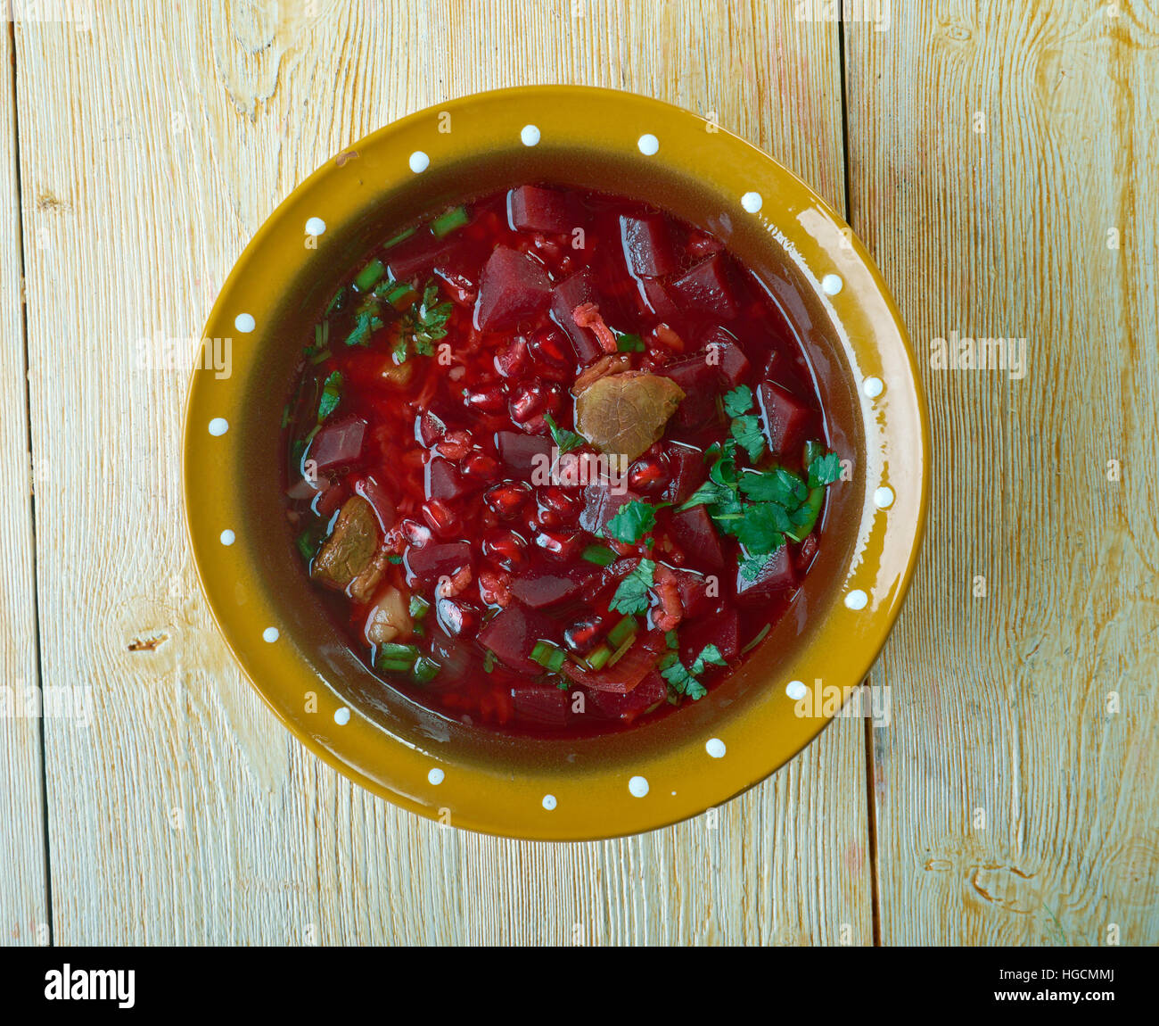 Shorbat Rumman Iraqi Pomegranate Stew Stock Photo - Alamy